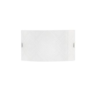 Luce-Ambiente-Design Vector White Glass Wall Lamp with Gray Decoration (2xE27)