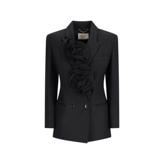 Blumarine Giacca Misto Lana 2B122A - - Jackets - Damen - Schwarzk - 2XS