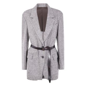 Brunello Cucinelli Blazers - Femme - Vestes - Beige - Taille: 44 FR