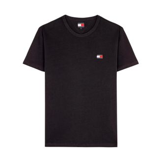 Tommy Jeans Homme, Tops, Noir, Taille: S T-shirt &agrave; manches courtes Regular Fit