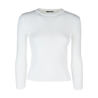 Balenciaga BB Allover Logo Crop Knit - - Knitwear - Damen - Wei&szlig; - L