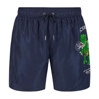 Iceberg Homme, Maillots de bain, Bleu, Taille: 2XL Short de bain boxer classique avec imprim&eacute; graphique