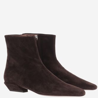 PARIS TEXAS Womens Ankle Boots Bettina Leather Dark Brown Calf