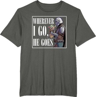 Star Wars The Mandalorian Season 2 Wherever I Go He Goes T-Shirt