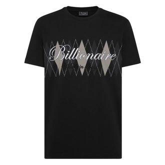 Billionaire Boys Club Besticktes T-Shirt Rundhals Kurzarm - - Tops - Herren - Schwarzk - L