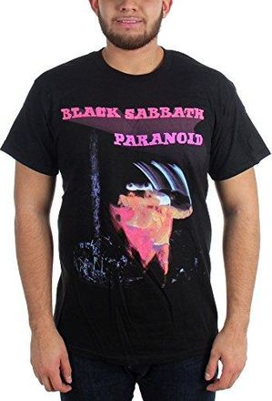 Black Sabbath Paranoid Mouvement Hommes Trails T-shirt, XX-Large, Black