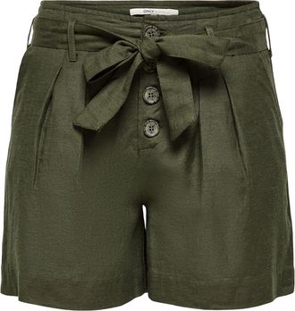 Only Female L&auml;ssige Shorts ONLVIVA Hohe Taille Komfort Fit L&auml;ssige Shorts