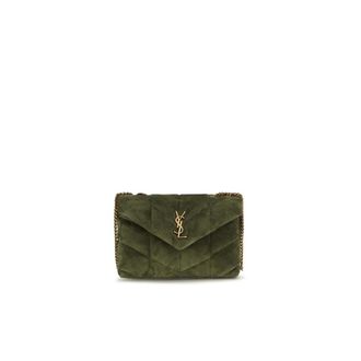 Saint Laurent Toy Puffer Schultertasche - - Bags - Damen - Gr&uuml;n - ONE SIZE