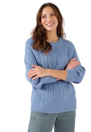 Damart Pull torsad&eacute; Thermolactyl Femme Bleu Taille 38/40