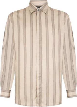 Emporio Armani Homme, Chemises, Beige, Taille: XL Blouses & Chemises