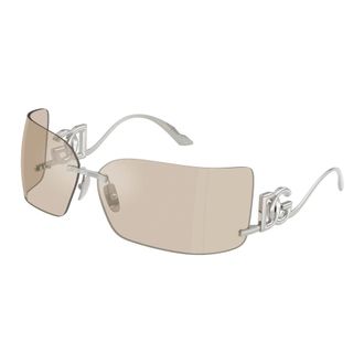 Dolce & Gabbana Femme, Accessoires, Gris, Taille: ONE Size Lunettes de soleil rectangulaires