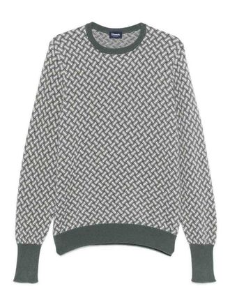 Drumohr Pull Col Rond - Vert