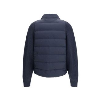 Brunello Cucinelli Womens Blue Polyester Jacket Clothing