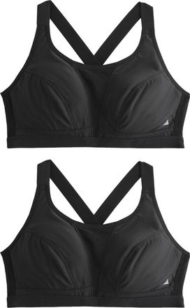 Next 2er-Pack Sport-Kurztops mit starkem Halt Regular Fit