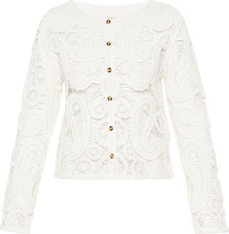 Usha Strickjacke Frauen Wei&szlig;