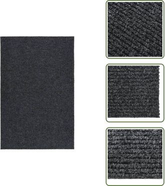 vidaXL Vidaxl - Tapis 100x150 cm Anthracite - Tapis Entr&eacute;e - Tapis Int&eacute;rieur - Tapis Design - Tapis Moderne - Tapis Anthracite
