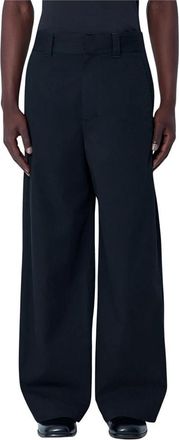 Christophe Lemaire Homme, Pantalons, Noir, Taille: M Pantalon Tailleur Jambe Large