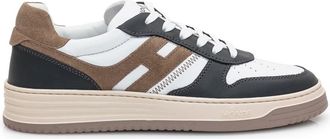 Hogan Homme, Chaussures, Multicolore, Taille: 43 1/2 EU H630 Leather Baskets