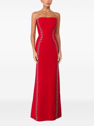Jenny Packham Womens Dress Triumph Red Polyester