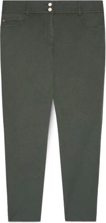 Fiorella Rubino Femme, Pantalons, Vert, Taille: 56 FR Pantalon Skinny en Coton