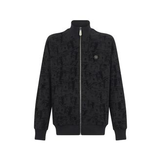 Philipp Plein Dollar-Print Jacket - Black