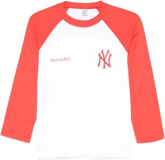 Sporty & Rich Femme, Tops, Blanc, Taille: 38 FR To046623631Wh T-shirt