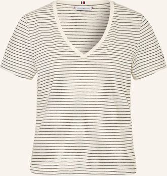 Tommy Hilfiger T-Shirt Mit Leinen weiss
