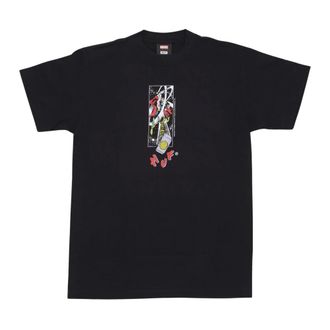 HUF Avengers Schwarzes Tee Kurzarm T-shirt - - Tops - Herren - Schwarzk - XL