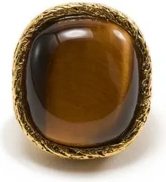 Aur&eacute;lie Bidermann Bague Miki oeil de tigre
