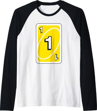 Uno Halloween Gelb 1 Karte Raglan