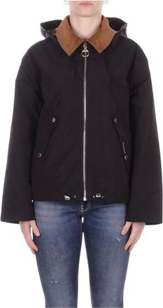 Barbour Femme, Sport, Noir, Taille: 36 FR Veste Imperm&eacute;able Weaver