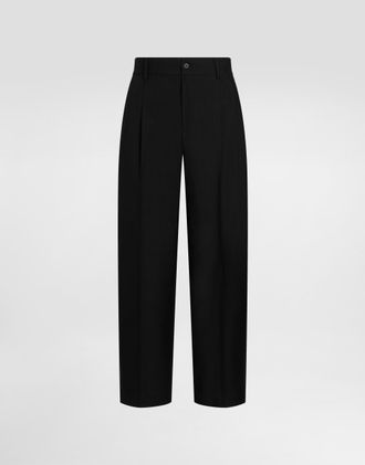 Dolce & Gabbana Hose Aus Schurwolle - Mann Hosen Und Shorts Schwarz 54