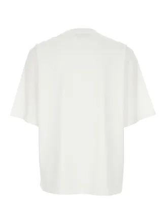 R&oacute;he Womens T-Shirt Crew Neck White Cotton Blend T-Shirts & Jerseys