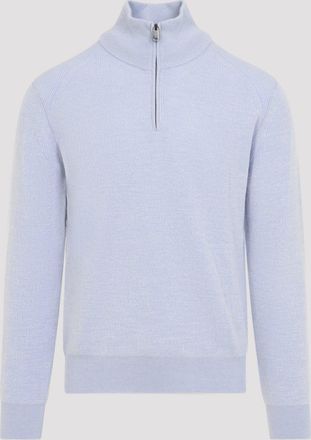 Brioni Pull Brioni &agrave; moiti&eacute; zipp&eacute;