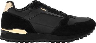 HUGO BOSS Parkour Athletisch Sneaker f&uuml;r Herren, Wildleder (Schwarz)