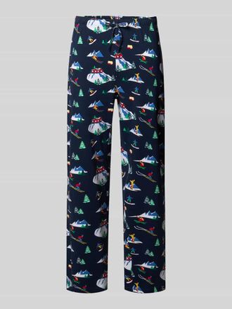 Christian Berg Regular Fit Pyjama-Hose im Allover-Look