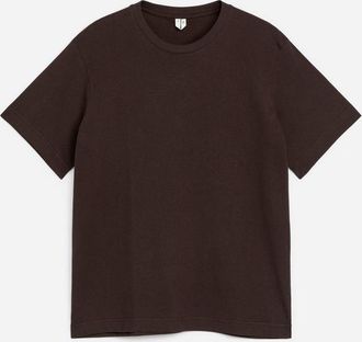 Arket Lockeres T-Shirt 220 GSM -Braun