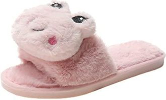 Generic Pantoufles dhiver en peluche pour homme et femme - En peluche douce - L&eacute;g&egrave;res - Confortables - En coton - En mousse &agrave; m&eacute;moire de forme - Confortables 