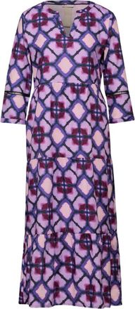 Street One Midikleid mit Allover-Muster - - Dresses - Damen - Mehrfarbig - XS