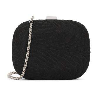 Kazar Clutch-Tasche mit Zebra-Muster - - Bags - Damen - Schwarzk - ONE SIZE