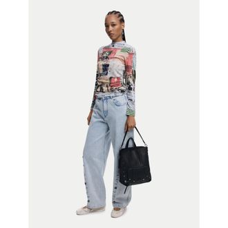 Desigual Rucksack Desigual Embro Patch Pretoria 25WAKP24 Schwarz