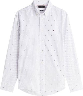 Tommy Hilfiger Herren Hemd FLEX POPLIN FIL A COUPE