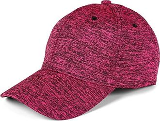 styleBREAKER Casquette de Baseball Unisexe avec Surface chinée, Casquette de Baseball à 6 Panneaux, réglable 04023083, Couleur:Rose moucheté