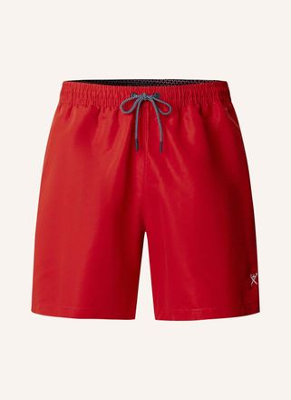 Hackett Badeshorts Icon Solid rot