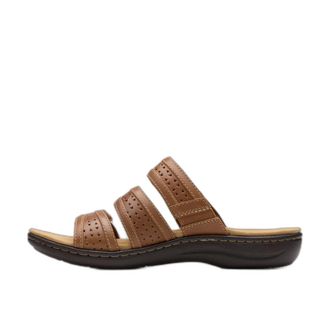 Clarks L&auml;ssige Damen-Sandalen, Hellbraunes Leder, 7.5 Narrow