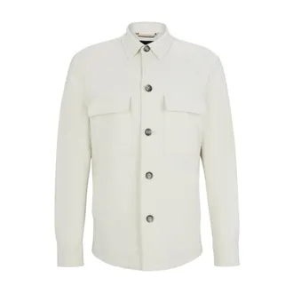 HUGO BOSS Homme, Chemises, Blanc, Taille: M C Carper Overshirt