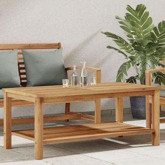 vidaXL Table basse Marron 110 x 55 x 45 cm Bois de teck solide Vidaxl