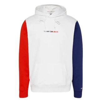 Tommy Jeans Farbblock Kapuzenpullover - - Sweatshirts & Hoodies - Herren - Wei&szlig; - S