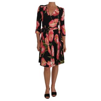 Dolce & Gabbana Femme, Robes, Multicolore, Taille: 34 FR Wrap Robes