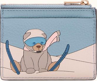 Furla Camelia Kartenetui S Toni Carta Da Zucchero Mehrfarbig Genarbtes Eracle Kalbsleder Mit Orso Sci-print Damen